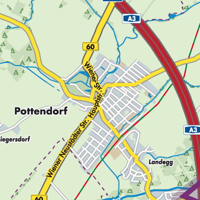 Gemeinde Pottendorf - Stadtpläne und Landkarten