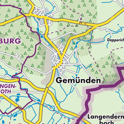 Gemünden - Stadtpläne und Landkarten