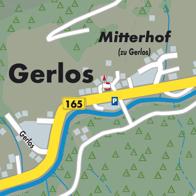 Gerlos - Stadtpläne und Landkarten