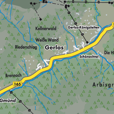 Gerlos - Stadtpläne und Landkarten