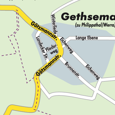 Gethsemane - Stadtpläne und Landkarten