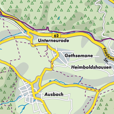 Gethsemane - Stadtpläne und Landkarten