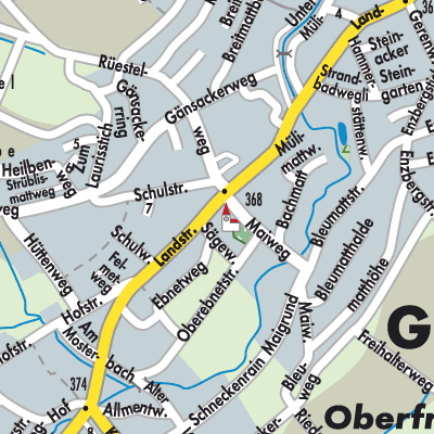 Gipf-Oberfrick - Stadtpläne und Landkarten