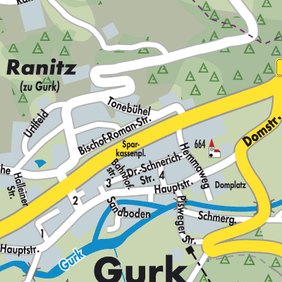 Gurk - Stadtpläne und Landkarten