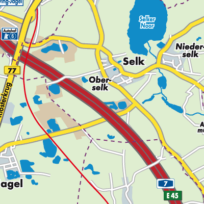 Haddeby - Stadtpläne und Landkarten