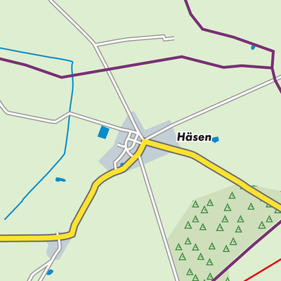Häsen - Stadtpläne und Landkarten