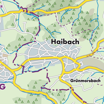 Haibach - Stadtpläne und Landkarten