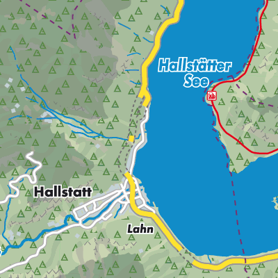 Hallstatt - Stadtpläne und Landkarten