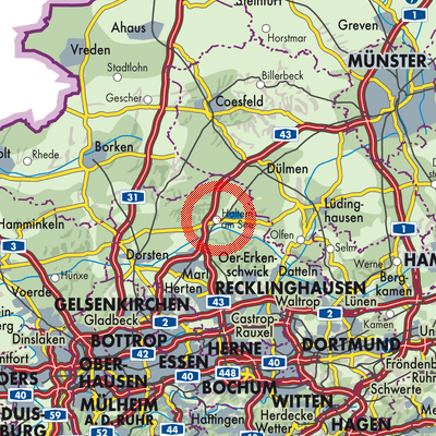 Haltern am See - Stadtpläne und Landkarten