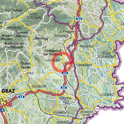 Hartberg - Stadtpläne und Landkarten