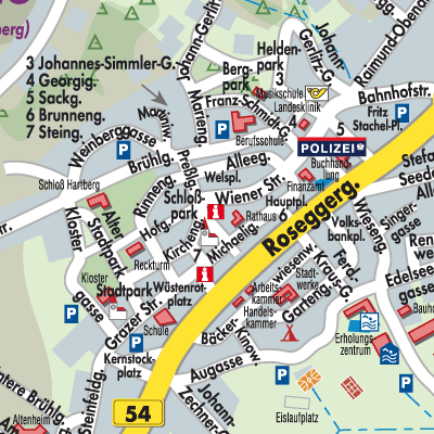 Hartberg - Stadtpläne und Landkarten