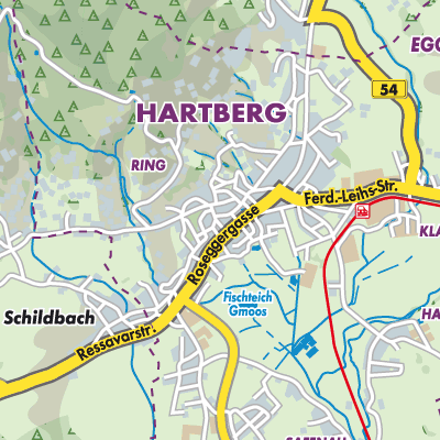 Hartberg - Stadtpläne und Landkarten