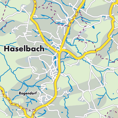 Haselbach - Stadtpläne und Landkarten