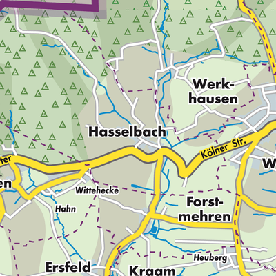 Hasselbach - Stadtpläne und Landkarten