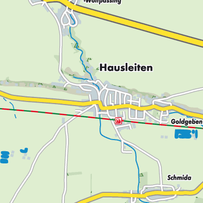 Hausleiten - Stadtpläne und Landkarten