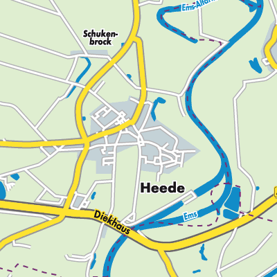 Heede - Stadtpläne und Landkarten