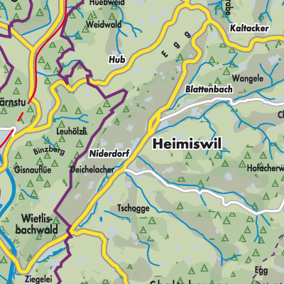 Heimiswil - Stadtpläne und Landkarten