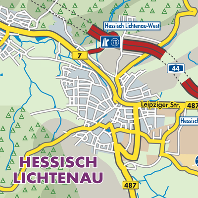 Hessisch Lichtenau - Stadtpläne und Landkarten