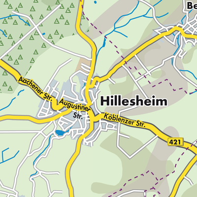 Hillesheim - Stadtpläne und Landkarten