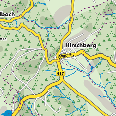 Hirschberg - Stadtpläne und Landkarten