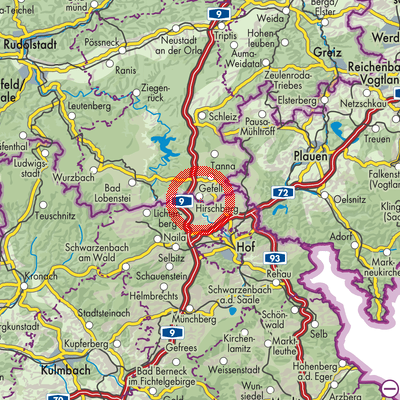 Hirschberg - Stadtpläne und Landkarten