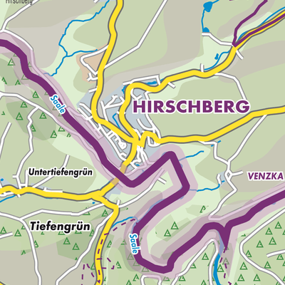 Hirschberg - Stadtpläne und Landkarten