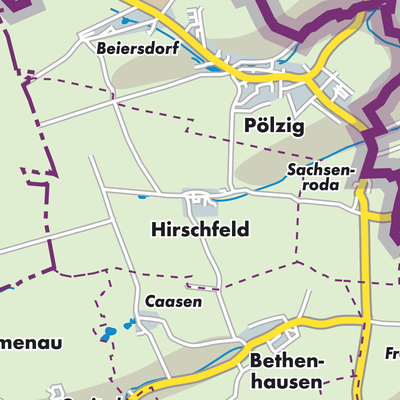 Hirschfeld - Stadtpläne und Landkarten