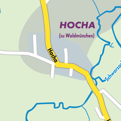 Hocha - Stadtpläne und Landkarten