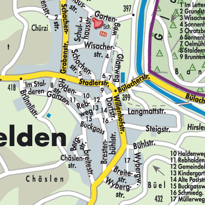 Hochfelden - Stadtpläne und Landkarten