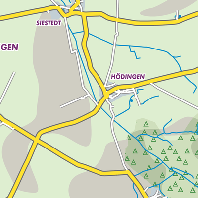 Hödingen - Stadtpläne und Landkarten