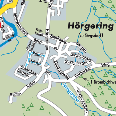 Hörgering - Stadtpläne und Landkarten