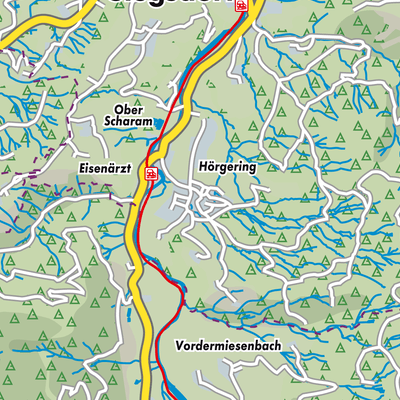 Hörgering - Stadtpläne und Landkarten