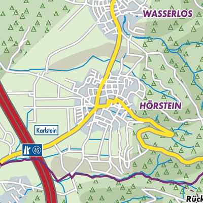 Hörstein - Stadtpläne und Landkarten