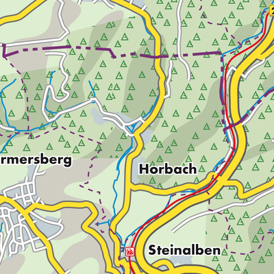Horbach - Stadtpläne und Landkarten