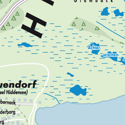 Insel Hiddensee - Stadtpläne und Landkarten