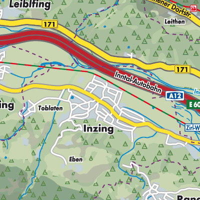 Inzing - Stadtpläne und Landkarten
