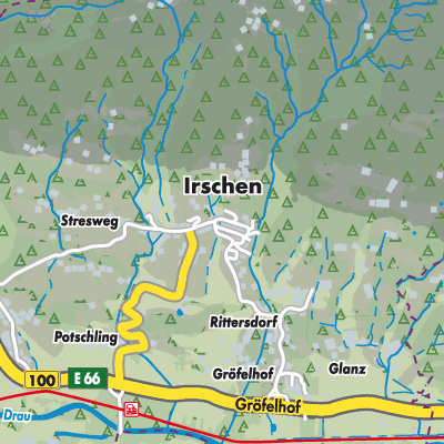 Irschen - Stadtpläne und Landkarten