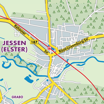 Jessen (Elster) - Stadtpläne und Landkarten
