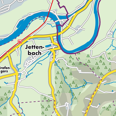Jettenbach - Stadtpläne und Landkarten