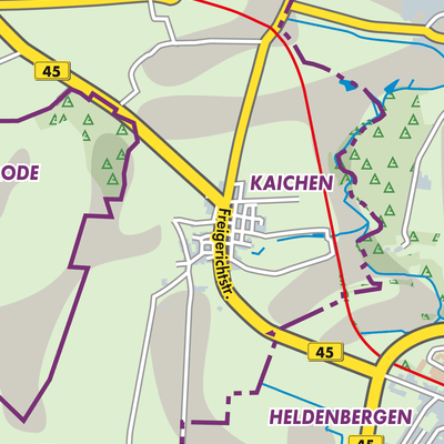 Kaichen - Stadtpläne und Landkarten