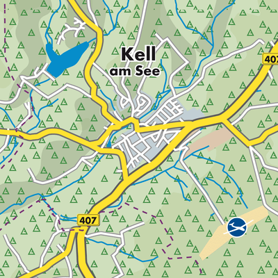 Kell am See - Stadtpläne und Landkarten