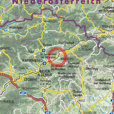 Kindberg - Stadtpläne und Landkarten