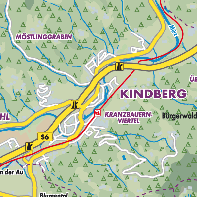 Kindberg - Stadtpläne und Landkarten