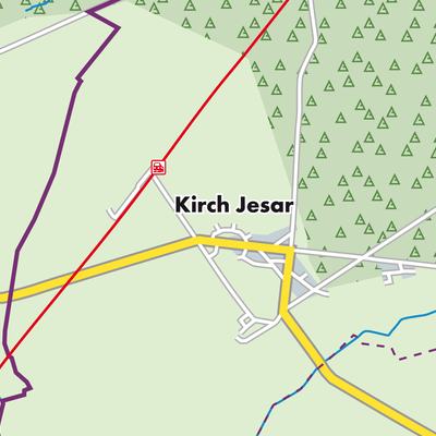Kirch Jesar - Stadtpläne und Landkarten