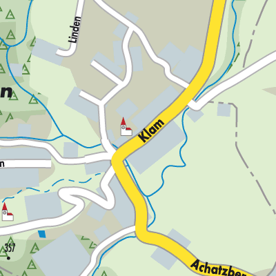 Klam - Stadtpläne und Landkarten