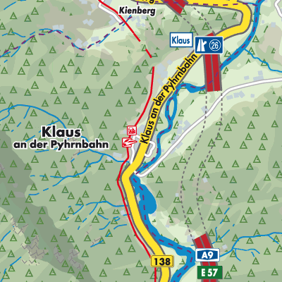Klaus an der Pyhrnbahn - Stadtpläne und Landkarten