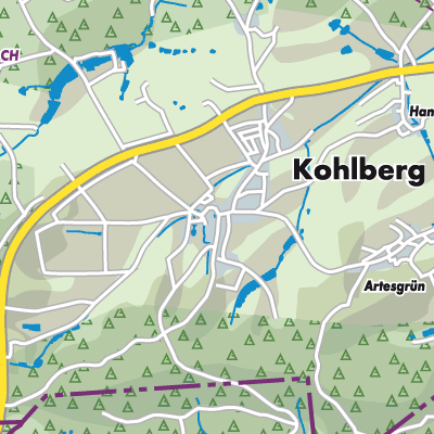 Kohlberg - Stadtpläne und Landkarten