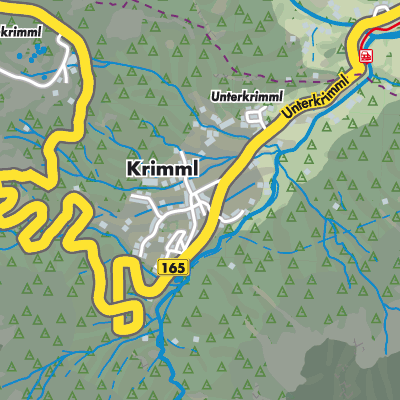 Krimml - Stadtpläne und Landkarten