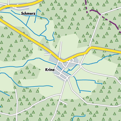 Krina - Stadtpläne und Landkarten
