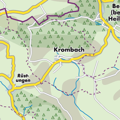 Krombach - Stadtpläne und Landkarten